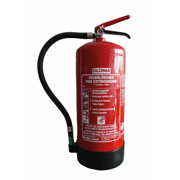 Gloria Bio-Schaum-Dauerdruckfeuerlöscher SD9E fluorfrei mit Druckhebelarmatur kaufen