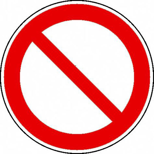 Verbotsschild Allgemeines Verbotszeichen direkt beim Hersteller kaufen