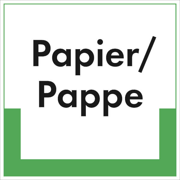 Abfallkennzeichnung - Textschild Papier / Pappe direkt beim Hersteller ...