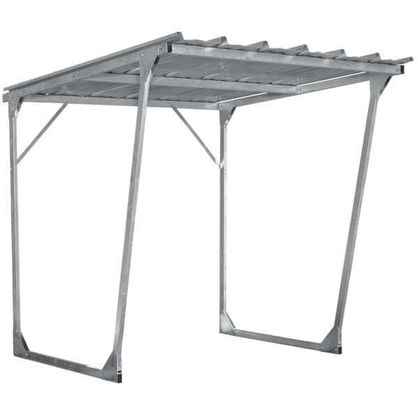 Unterstand offen mit Dach verzinkter Stahlrahmen mit Blechdach kaufen